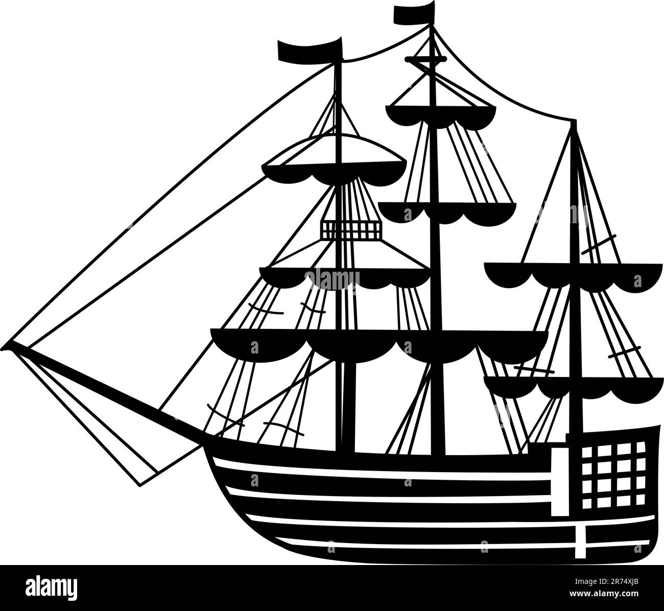 Francisco Pizarro Ship Drawing