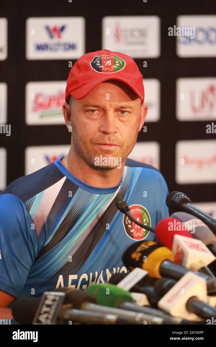 Afghanistan Cricket Team Head Coach Jonathan Trott attends pre-match ...