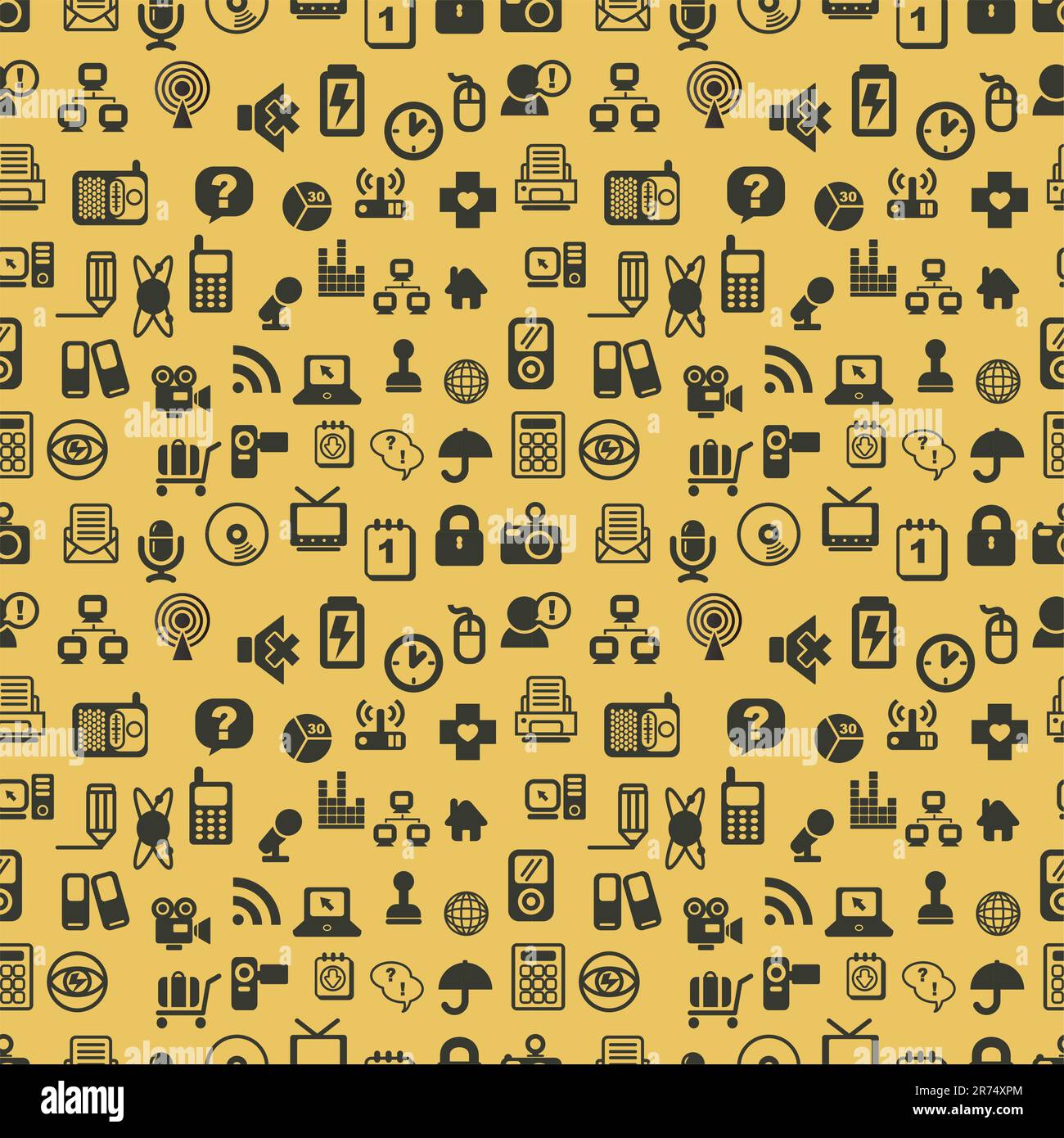 Seamless web icons pattern. Vector illustration Stock Vector Image ...