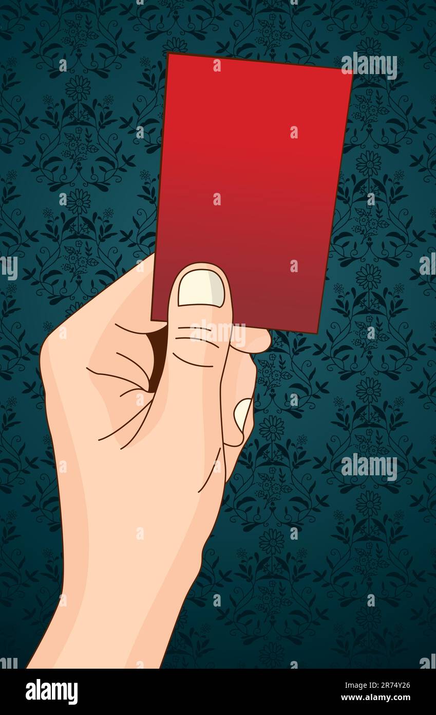 cartoon red card Stock Vector Image & Art - Alamy