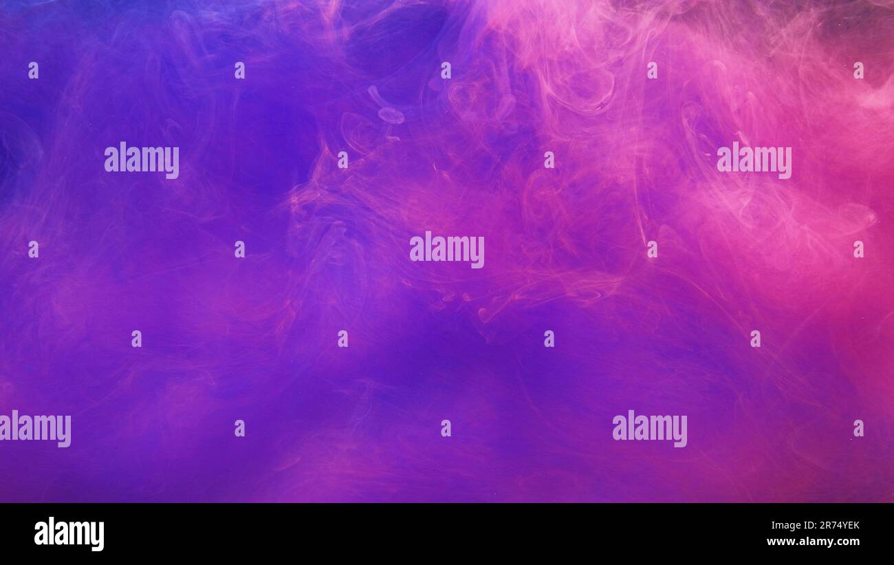 Neon mist texture ink water wave pink blue color Stock Photo - Alamy