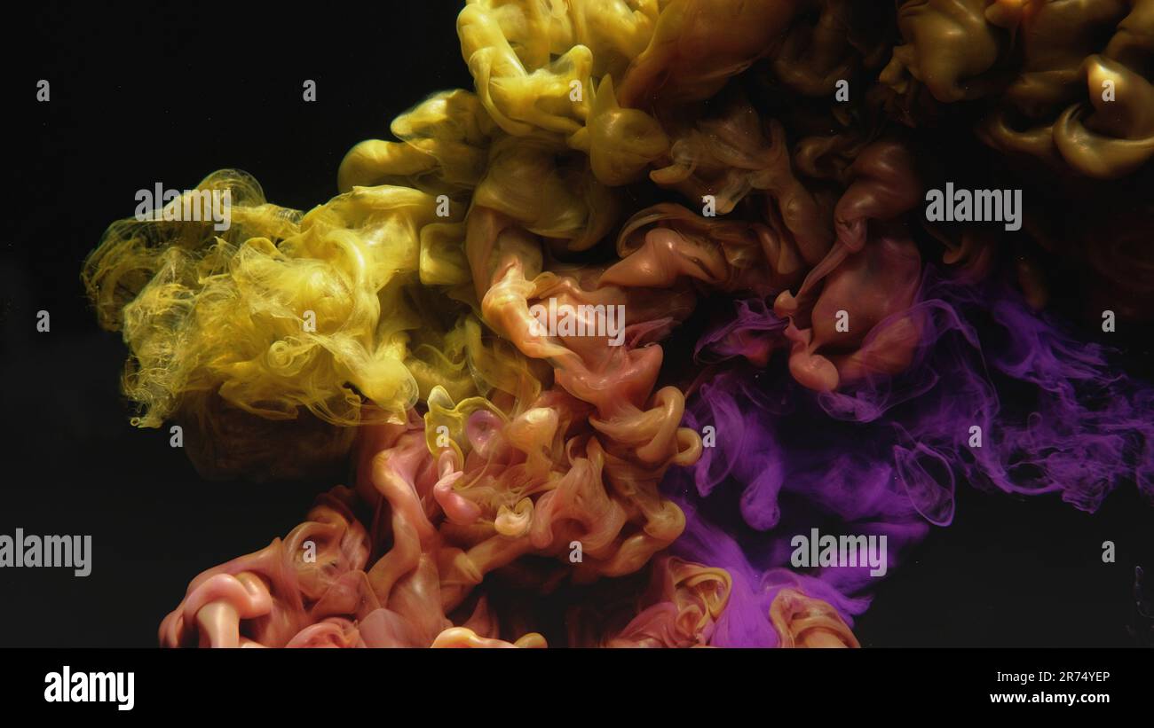 Pigment fume paint blob hi-res stock photography and images - Alamy