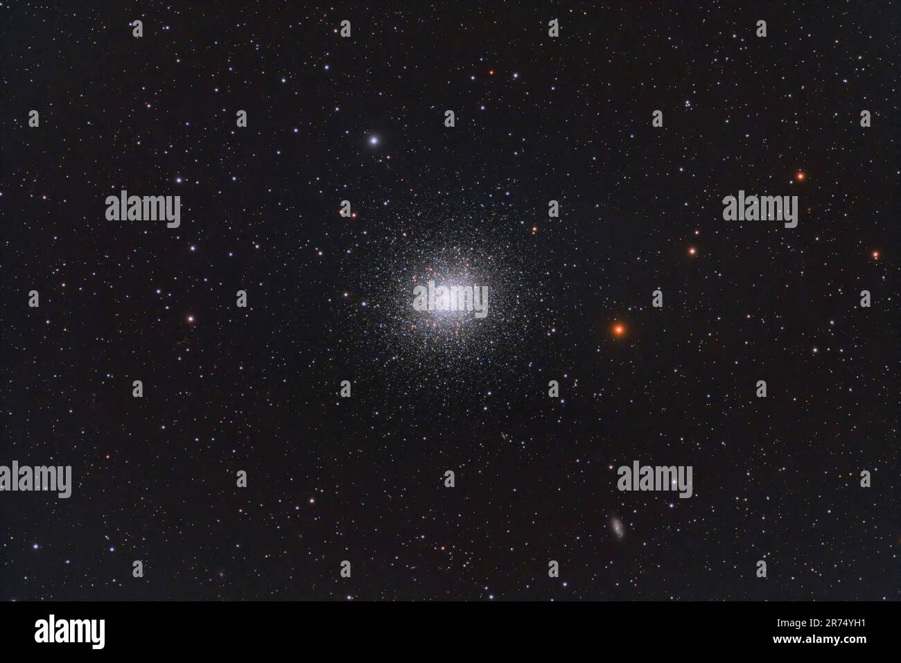 Messier 13 or M13, also known as Hercules Cluster or NGC 6205, is a very bright globular cluster ...