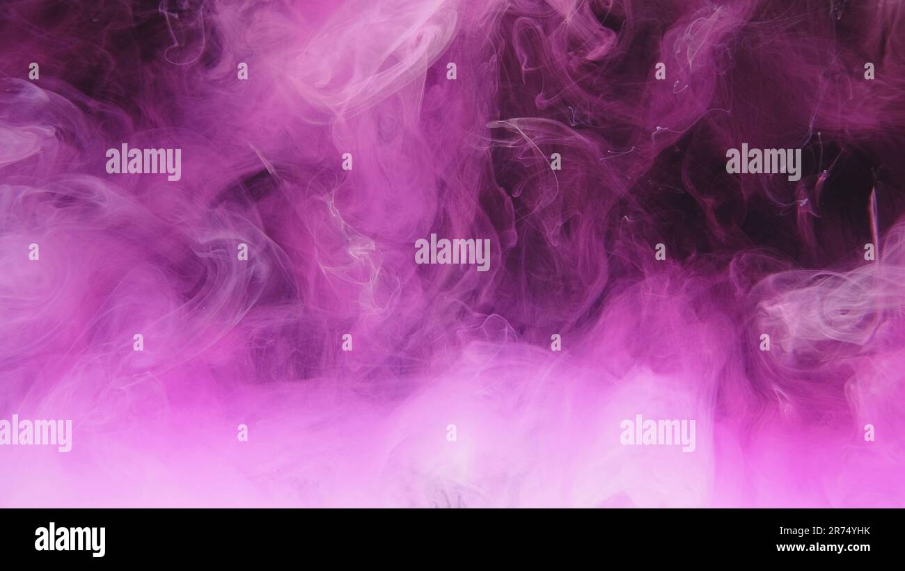 Paint water splash color smoke cloud pink fume Stock Photo - Alamy