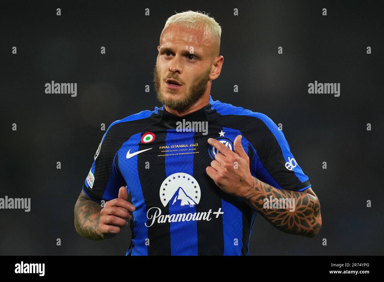 Federico de Marco of Inter Milan during the UEFA Champions League ...