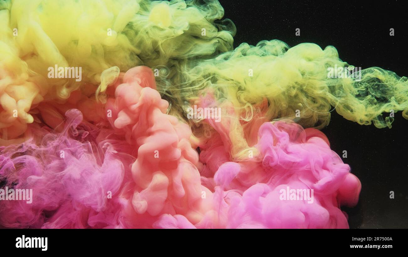 Paint water shot color fume hi-res stock photography and images - Alamy