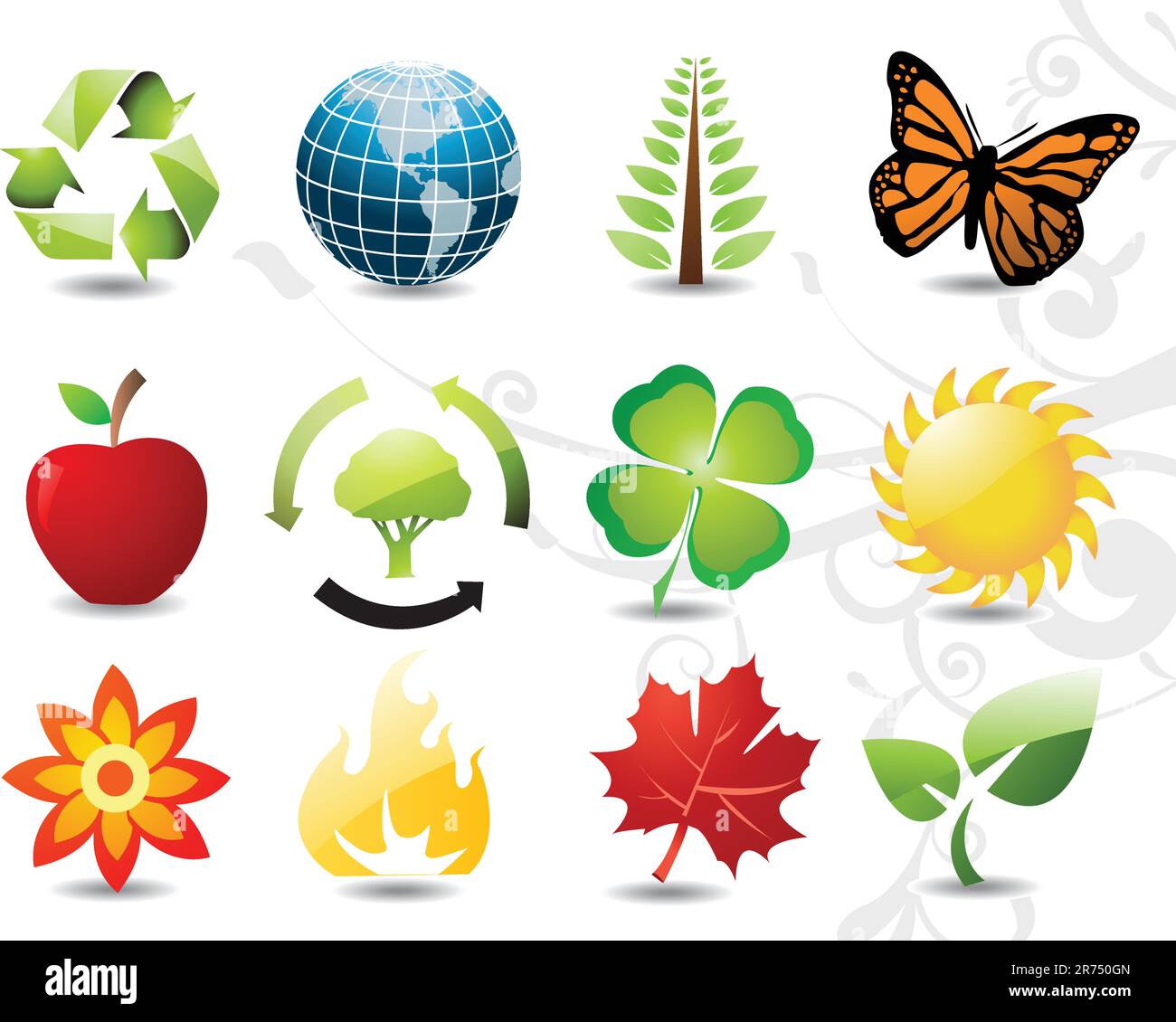environmental / recycling icons Stock Vector Image & Art - Alamy