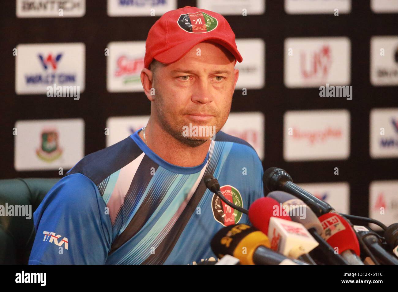 Afghanistan Cricket Team Head Coach Jonathan Trott attends pre-match ...