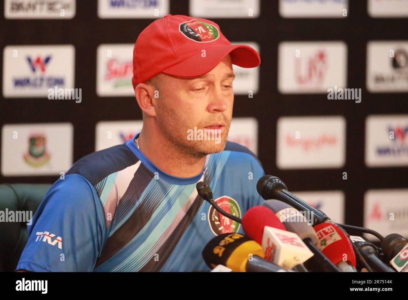 Afghanistan Cricket Team Head Coach Jonathan Trott attends pre-match ...