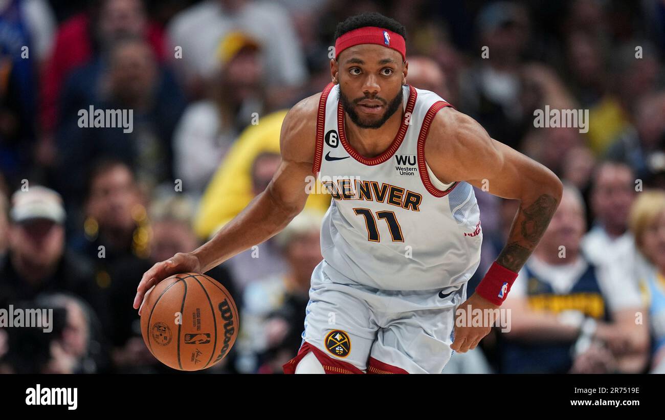 Denver Nuggets forward Bruce Brown against the Miami Heat during the ...