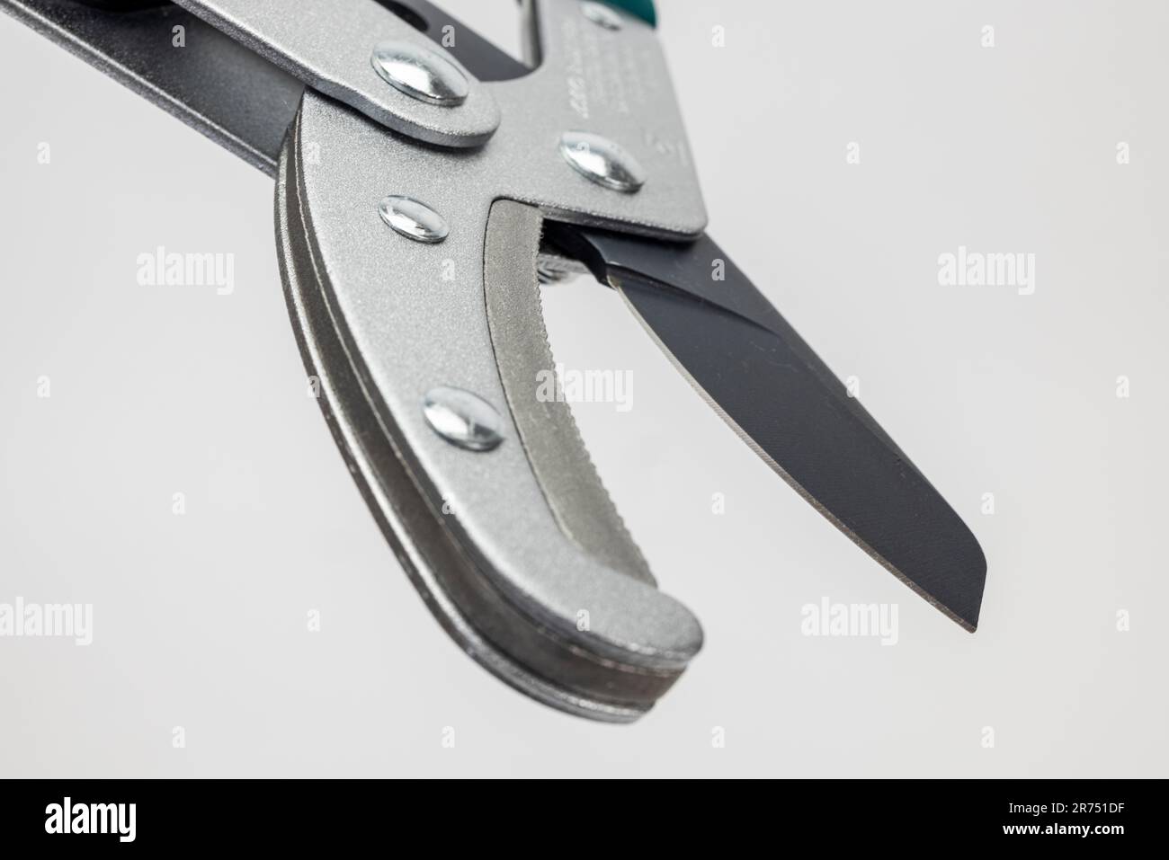 Anvil pruning shears, detail, cutting blade, white background Stock ...