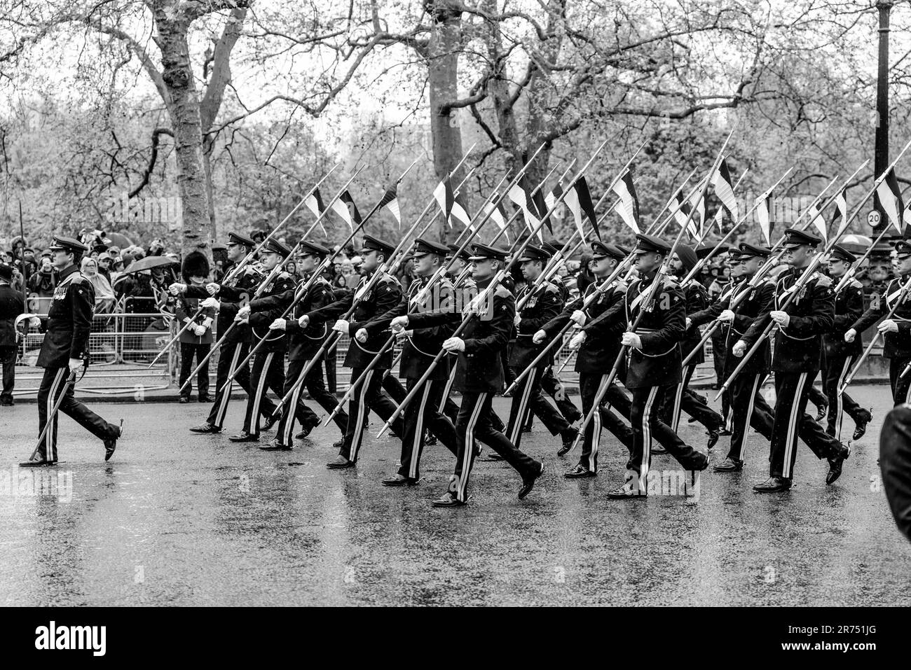 British Army Soldiers March Along The Mall As Part of The King's ...