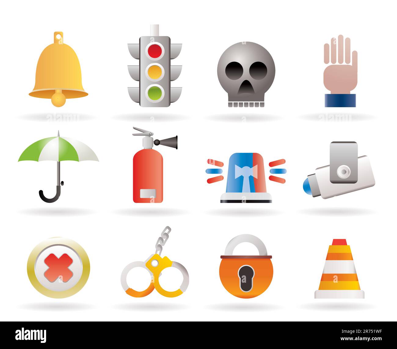Surveillance and Security Icons - vector icon set Stock Vector Image ...