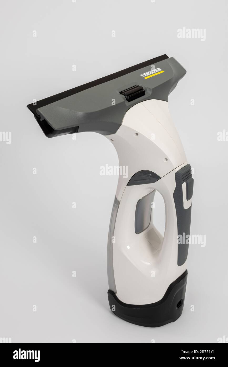 Kärcher cordless window vacuum cleaner, white background Stock Photo ...
