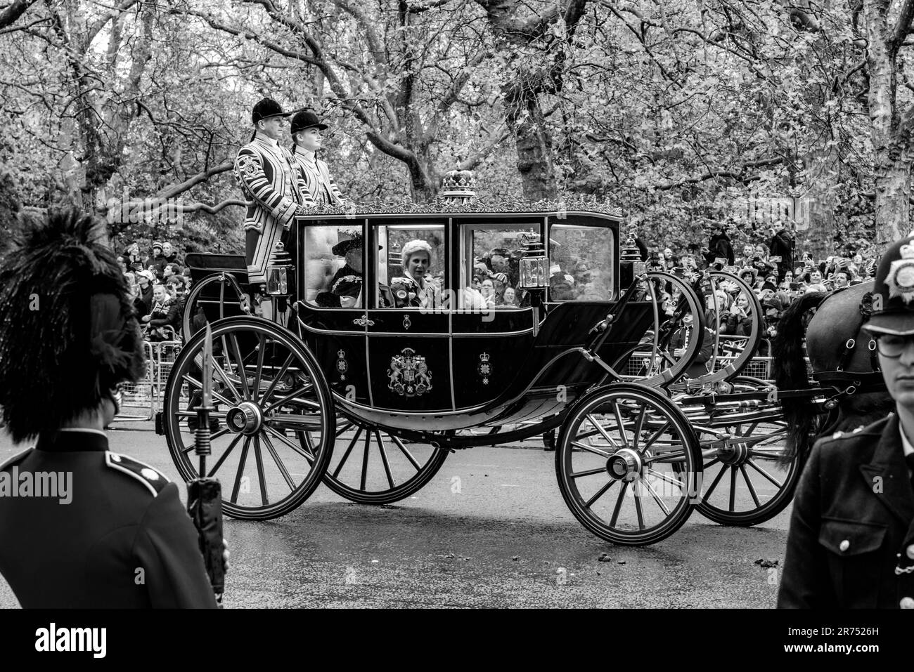 King's coronation coach Black and White Stock Photos & Images - Alamy