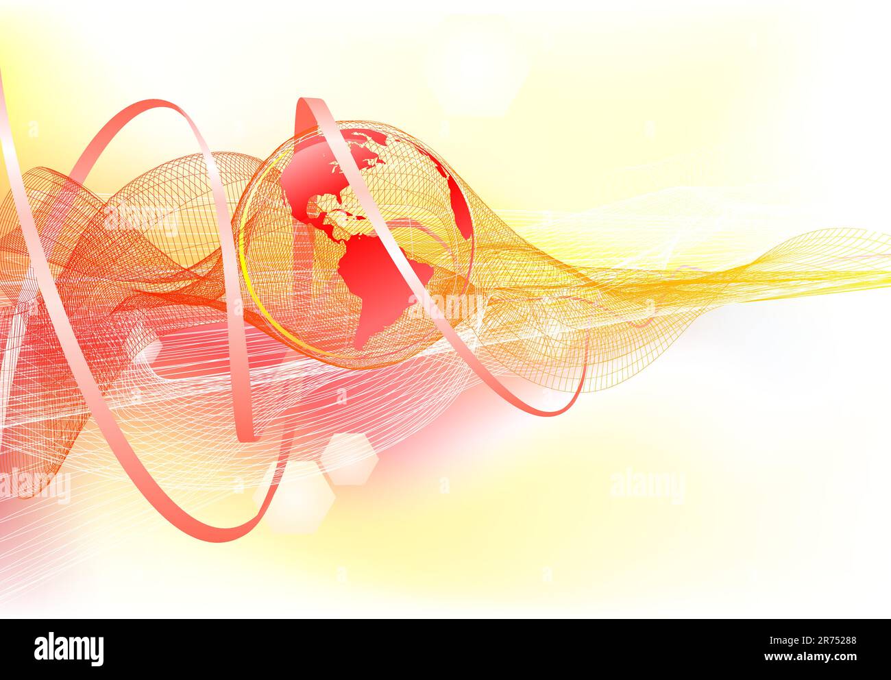 Abstract corporate business background with world globe Stock Vector ...