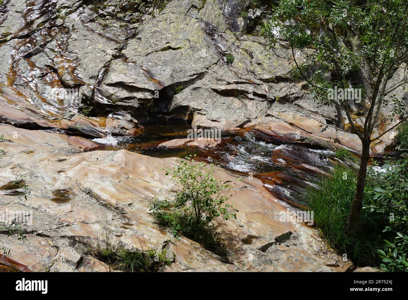 Mountain river waterfall, rocks and clean water Stock Photo - Alamy