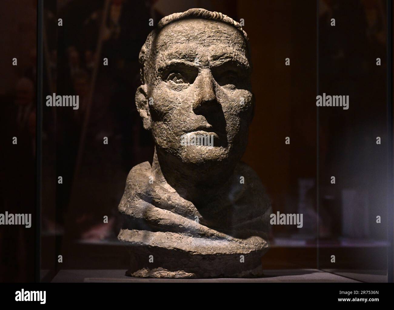 PRODUCTION - 12 June 2023, Thuringia, Eisenach: A portrait bust of ...