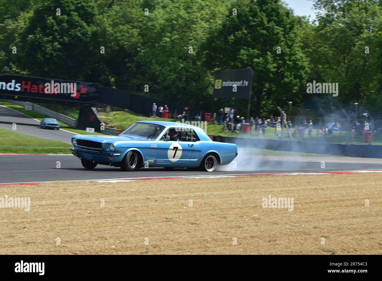 The start of the incident, yyre comes off the rim at Clearways,Steve ...