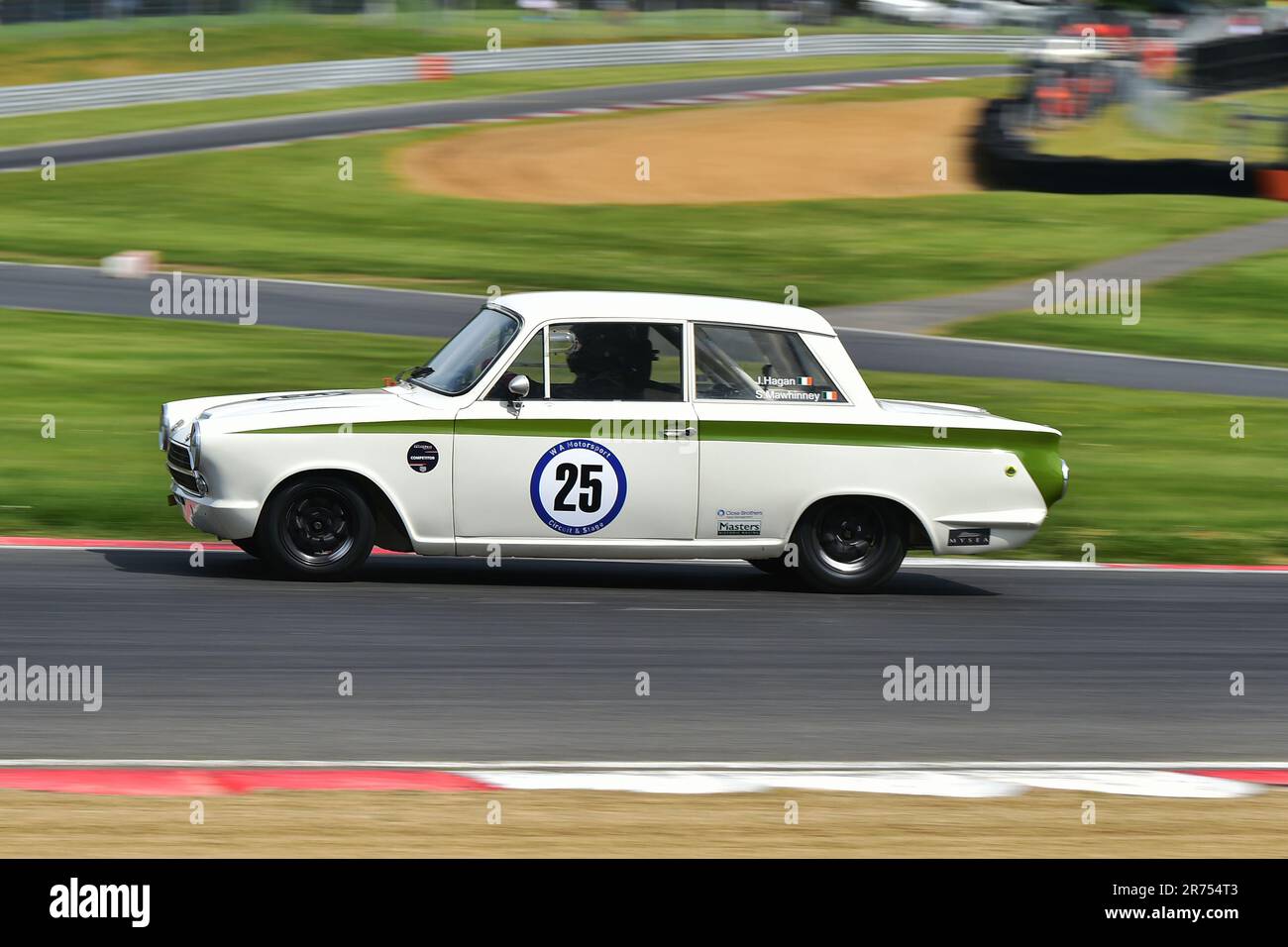 James Hagan, Stephen Mawhinney, Ford Lotus Cortina, Masters Pre-66 ...
