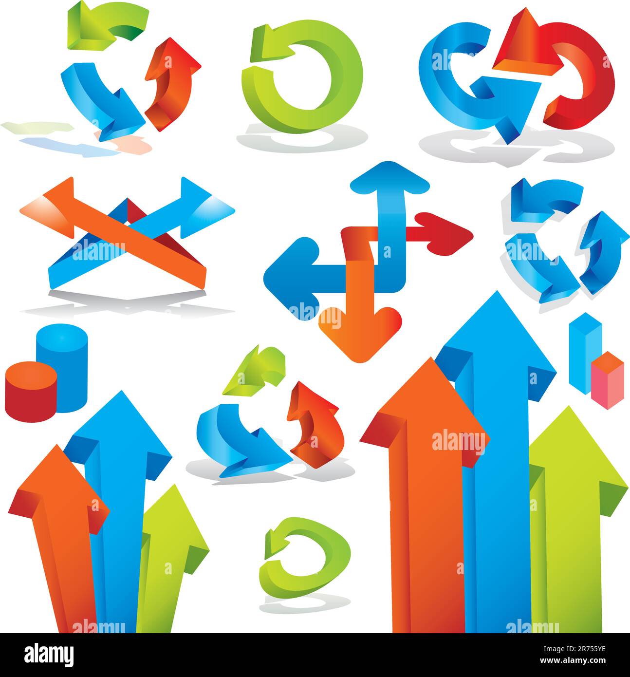 Abstract arrows design elements. Vector illustration Stock Vector Image ...