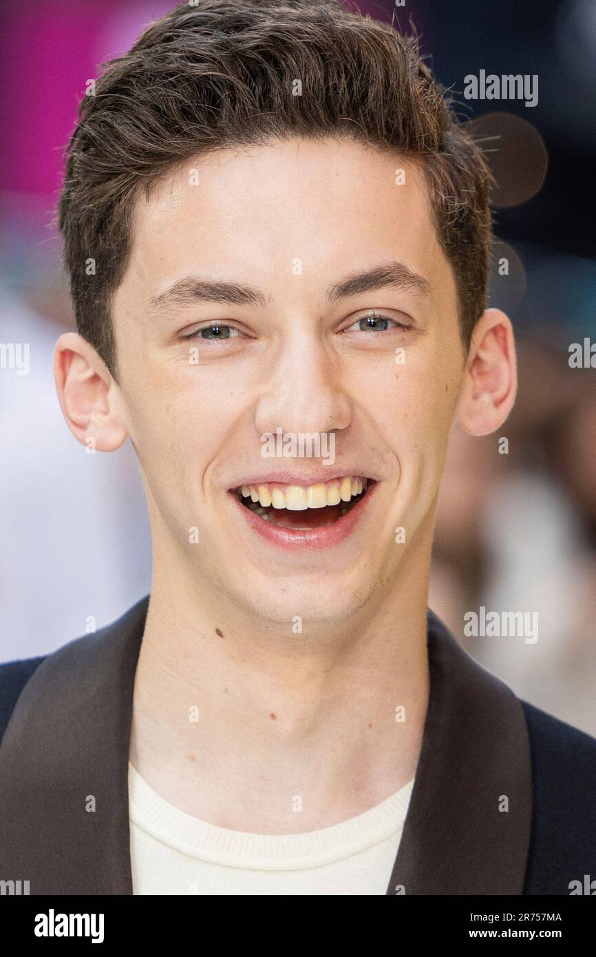 Andrew Barth Feldman poses for photographers upon arrival at the ...