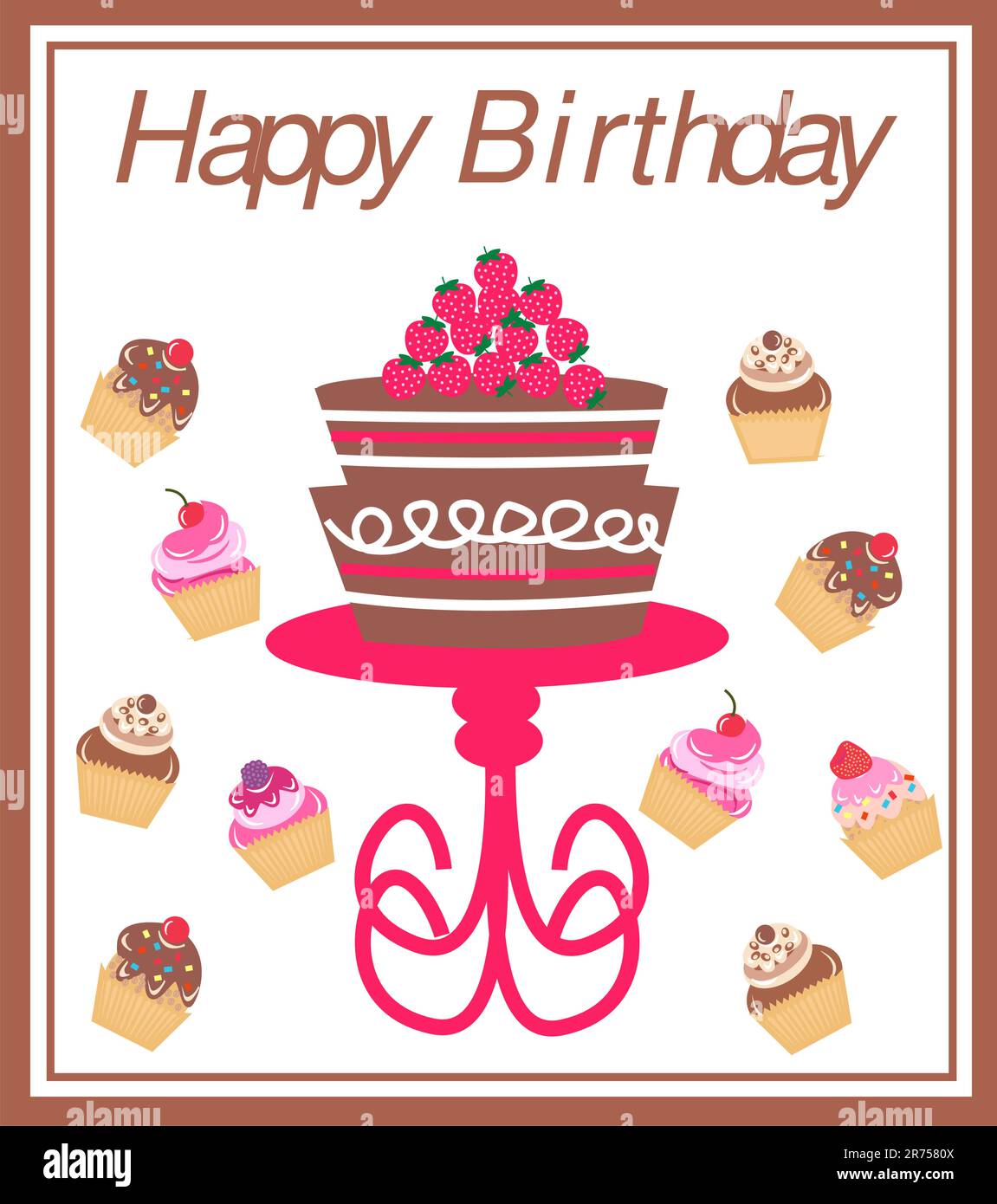 Birthday card cover image Stock Vector Images - Alamy