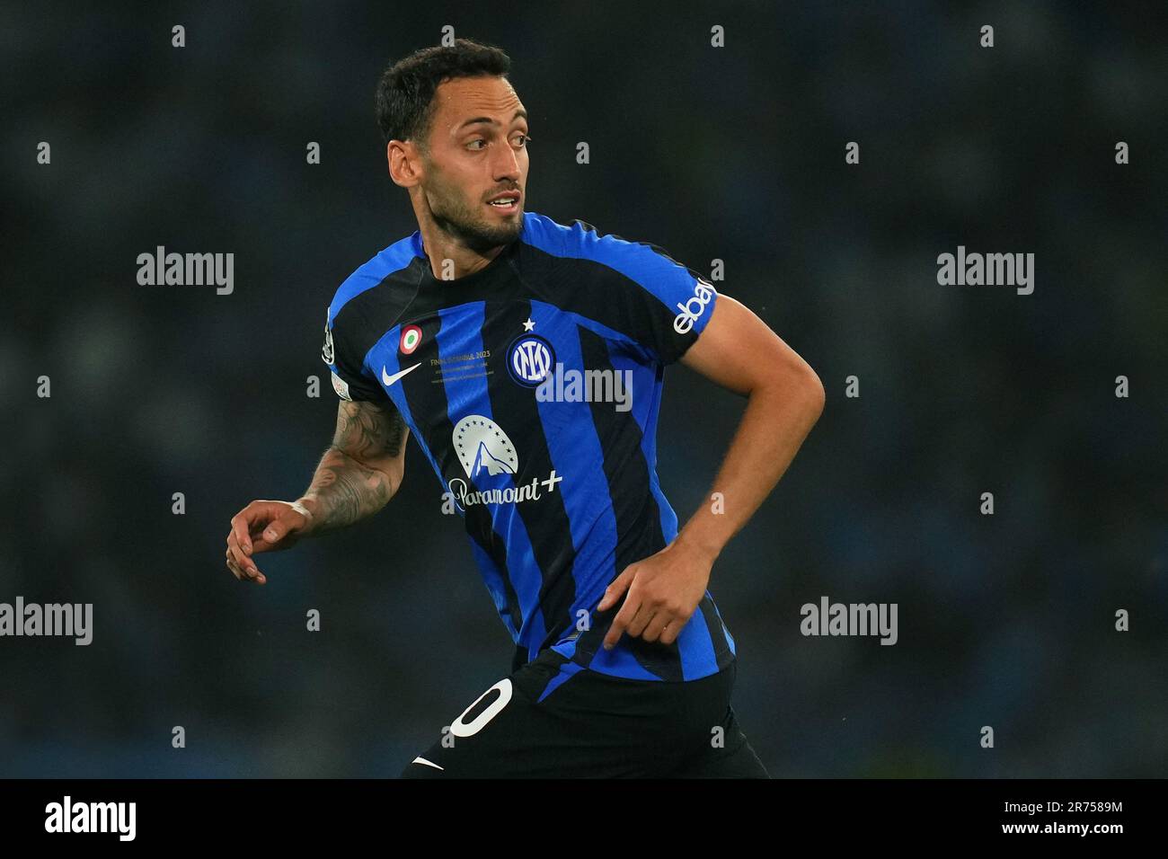 Hankan Calhanoglu of Inter Milan during the UEFA Champions League ...