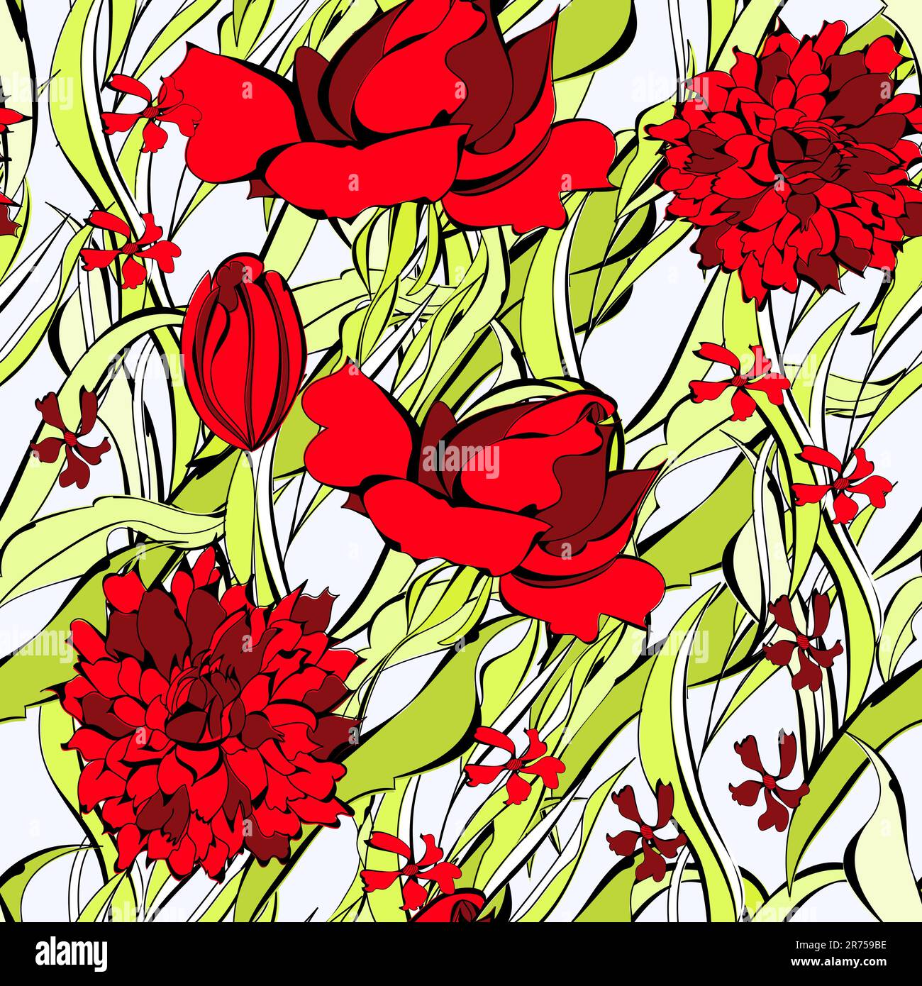 Colorful seamless wallpaper Stock Vector Image & Art - Alamy