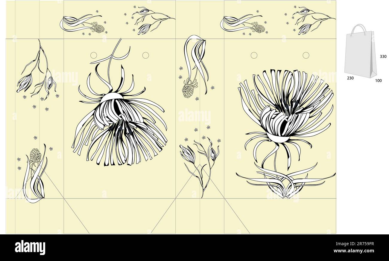 Vintage box with paper Stock Vector Images - Alamy