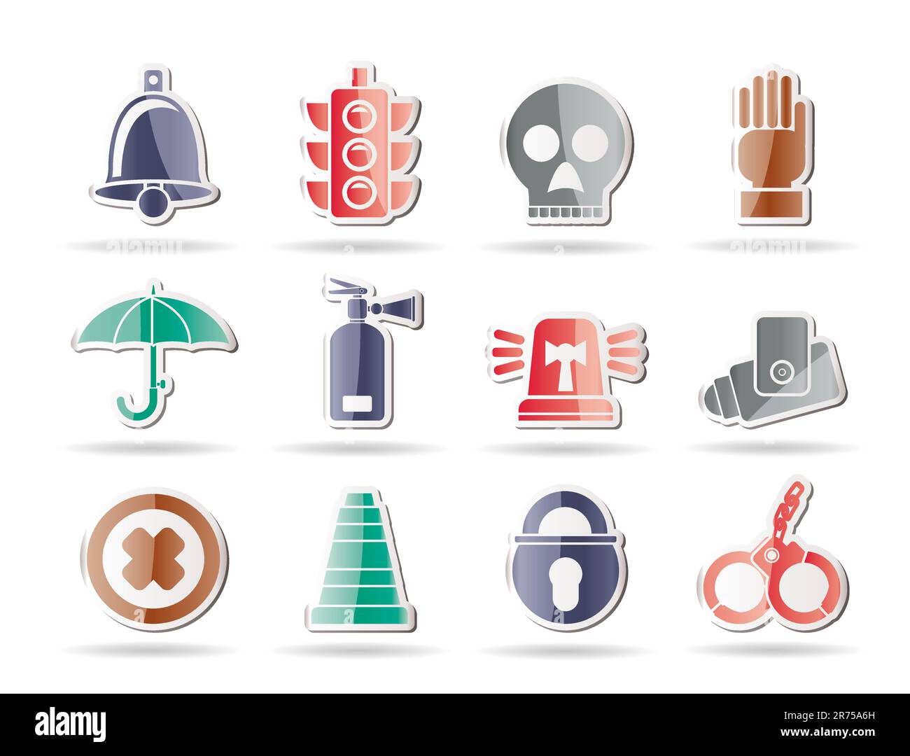 Surveillance and Security Icons - vector icon set Stock Vector Image ...