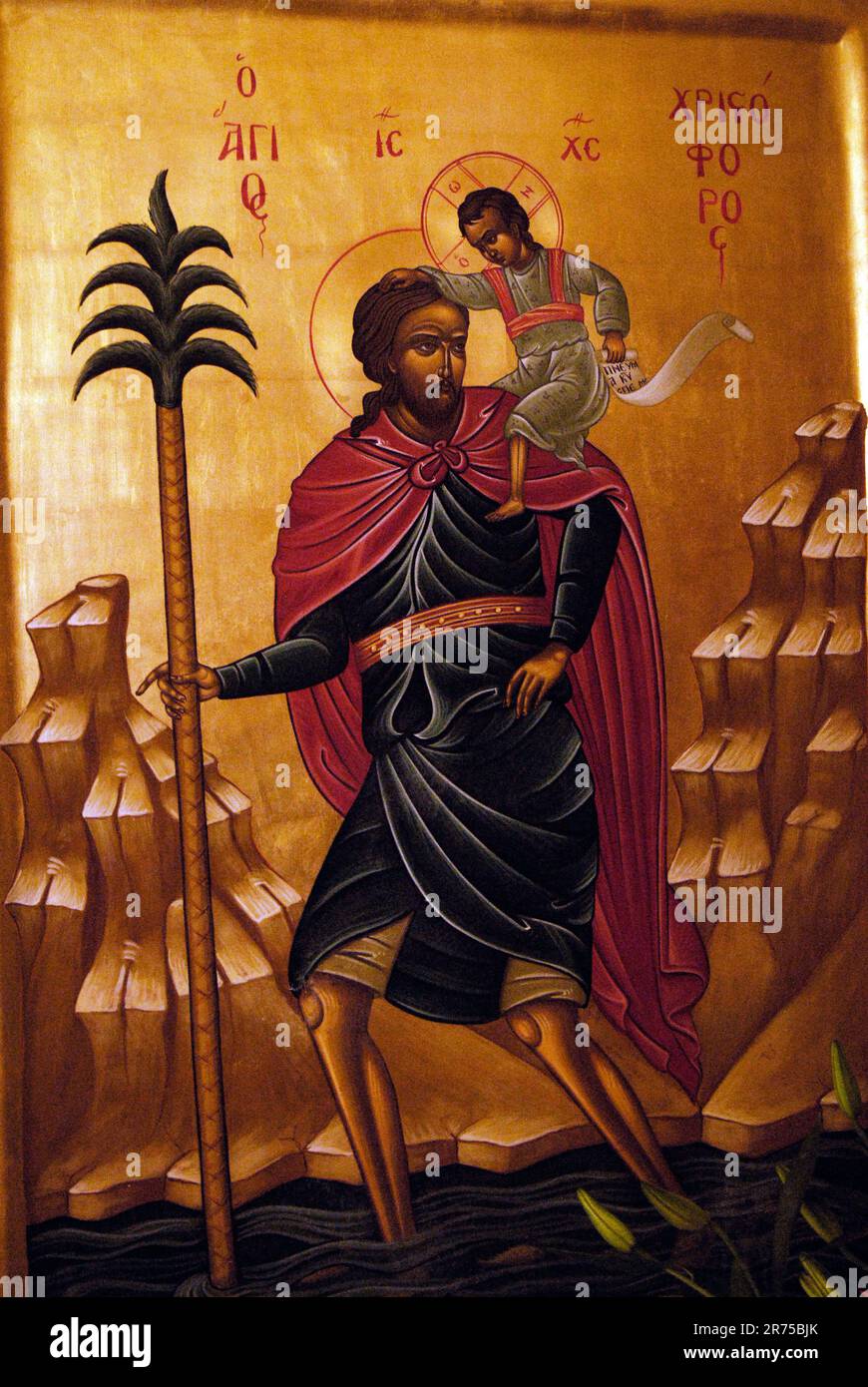 Greece, Rhodes island Paradeisi village church of Saint Anastasia and ...