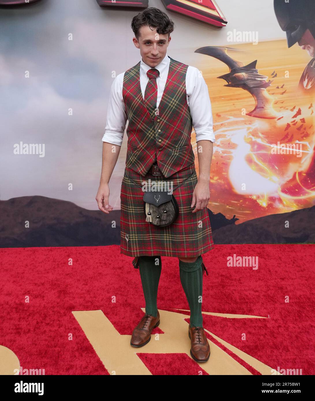 Los Angeles, USA. 12th June, 2023. Edward Wade arrives at the Warner Bros. THE FLASH Los Angeles ...