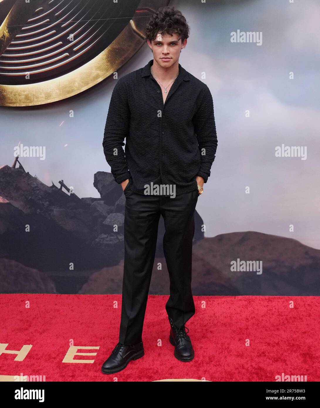 Los Angeles, USA. 12th June, 2023. Curran Walters arrives at the Warner ...