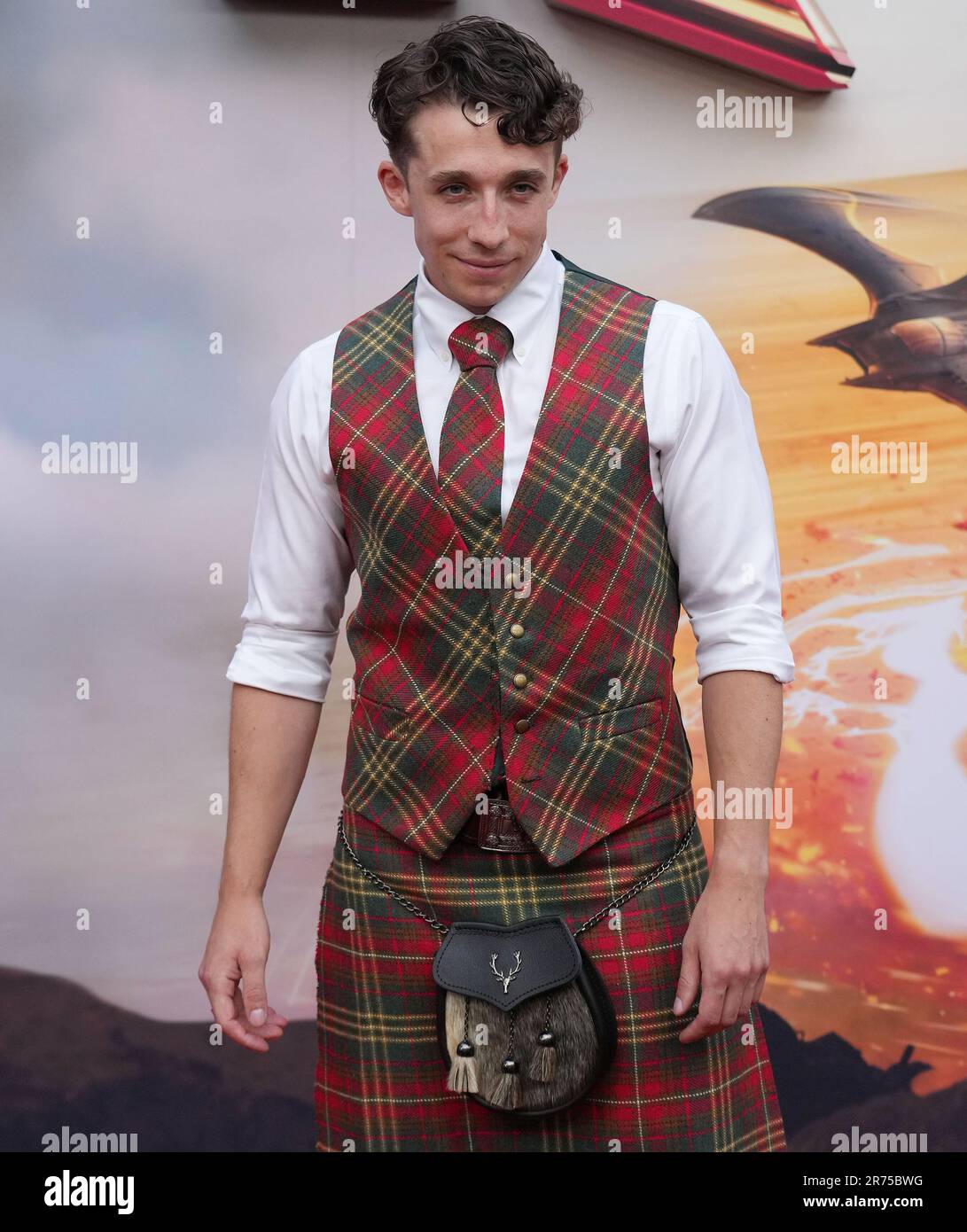 Los Angeles, USA. 12th June, 2023. Edward Wade arrives at the Warner ...