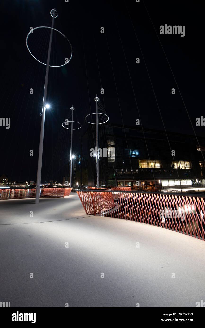 Circle Bridge, Cirkelbroen, pedestrian bridge in Copenhagen, designed ...