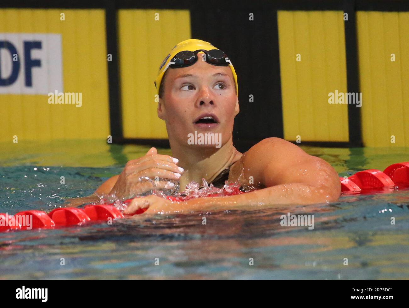 Rennes, France. 11th June, 2023. Pauline Mahieu of CANET 66 NATATION ...