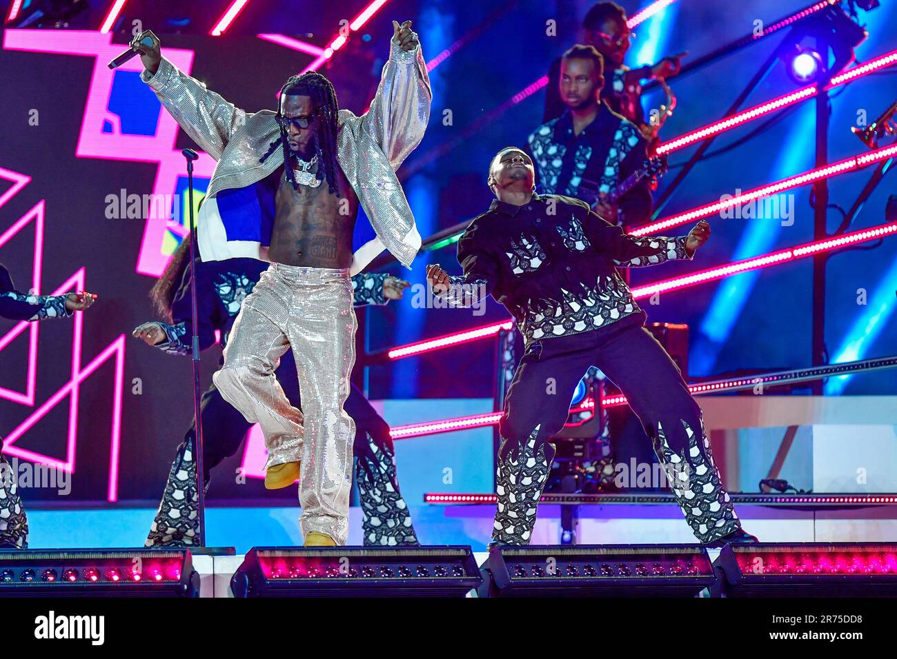 Istanbul, Turkey. 10th, June 2023. The Nigerian singer Burna Boy ...