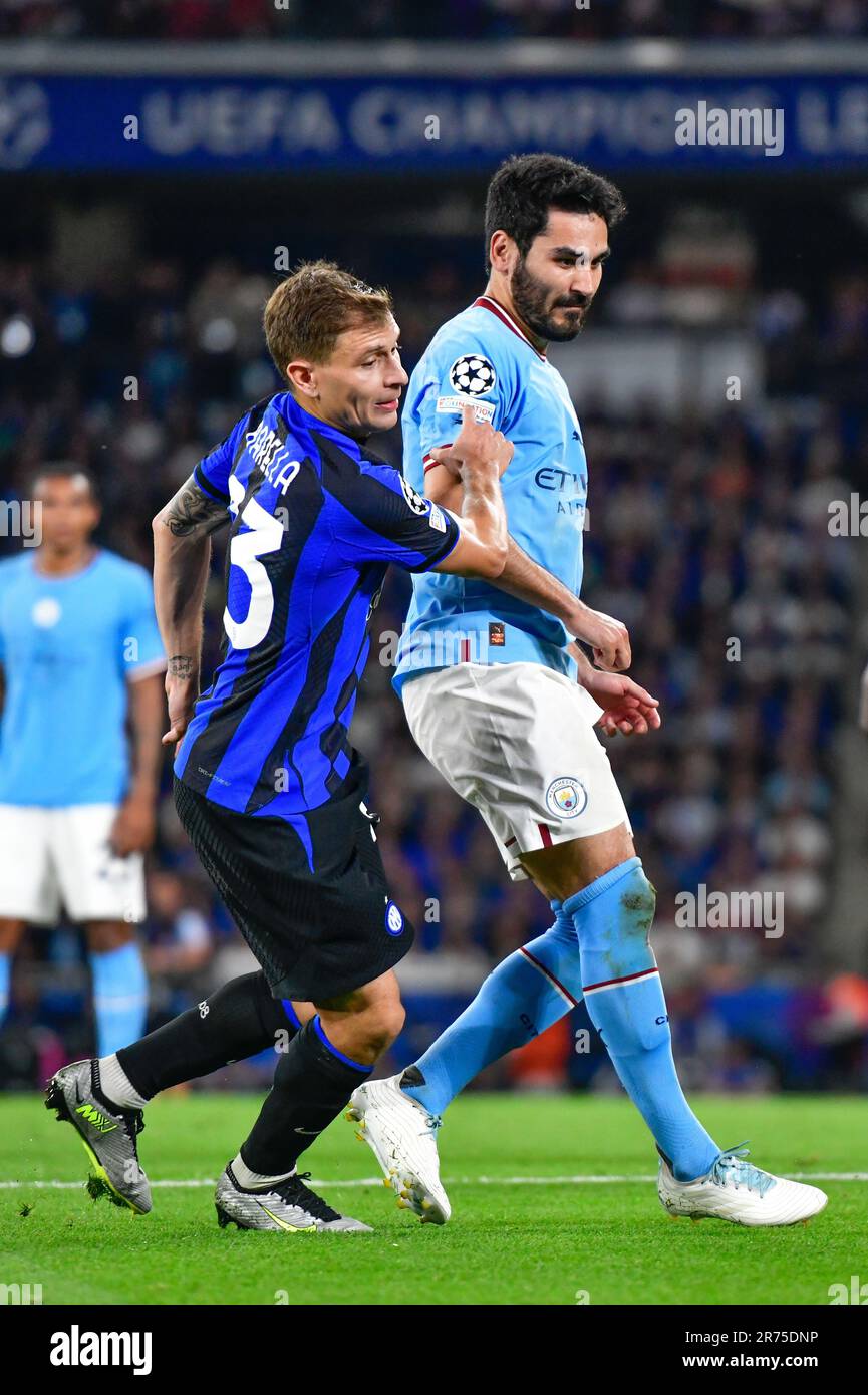 Istanbul, Turkey. 10th, June 2023. Nicolo Barella (23) of Inter and ...
