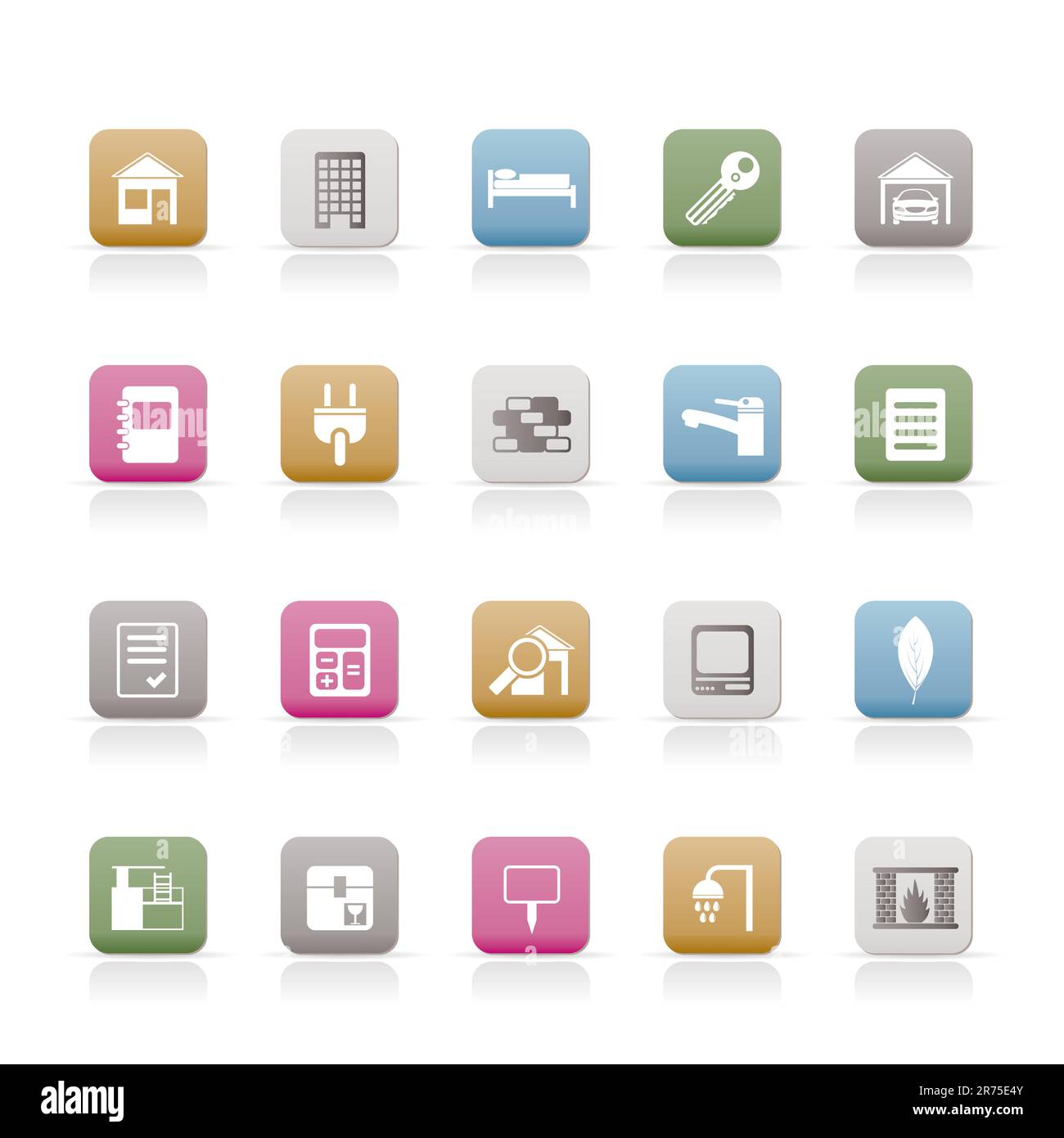 Building icons hi-res stock photography and images - Alamy