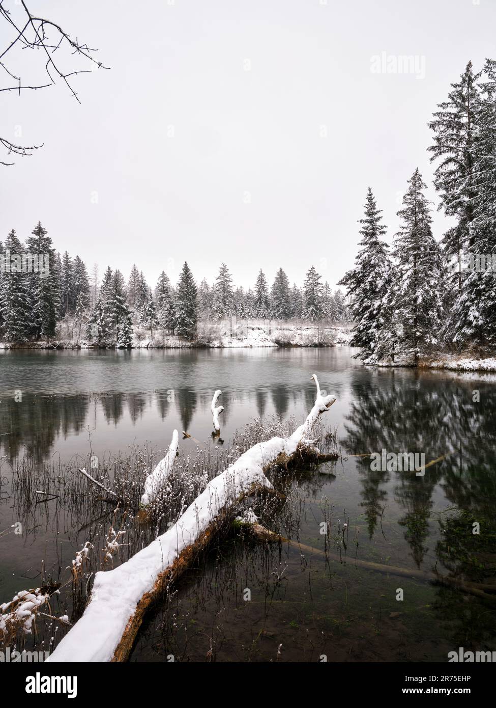 The Lech at the former Hurlach waterfalls Stock Photo - Alamy