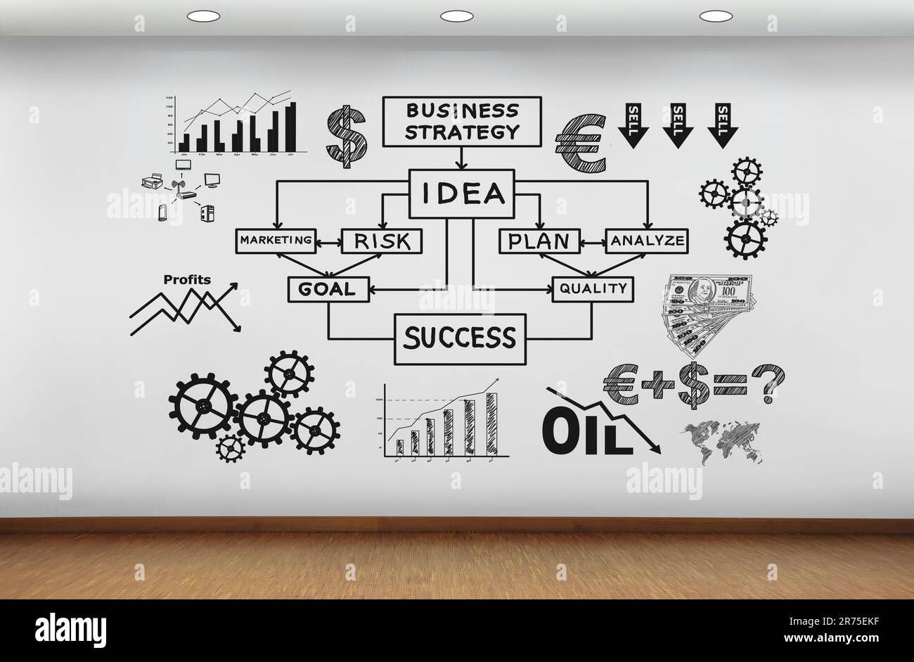 Infographic business process chart hi-res stock photography and images ...