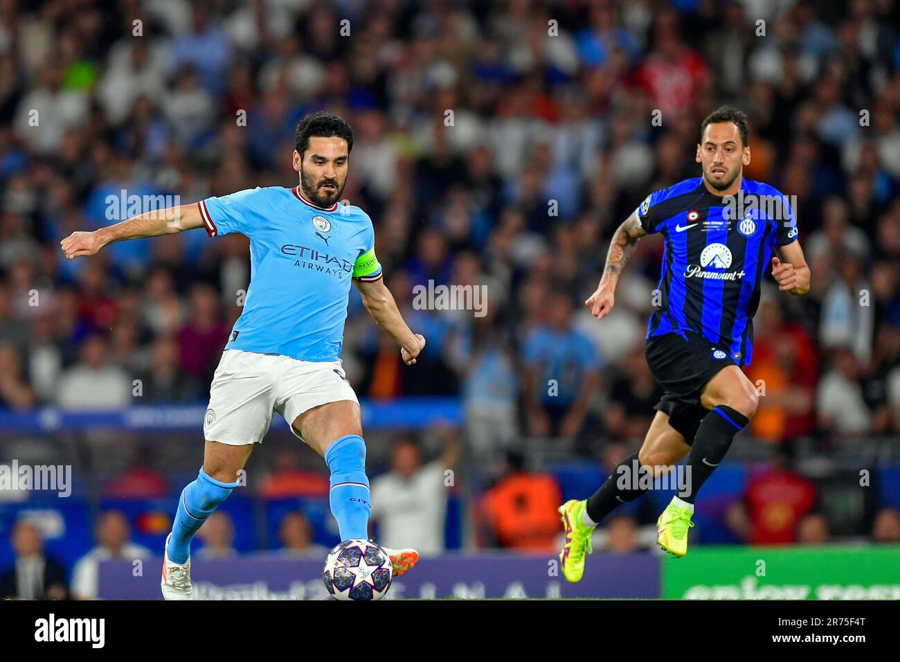 Istanbul, Turkey. 10th, June 2023. Ilkay Gundogan (8) of Manchester ...