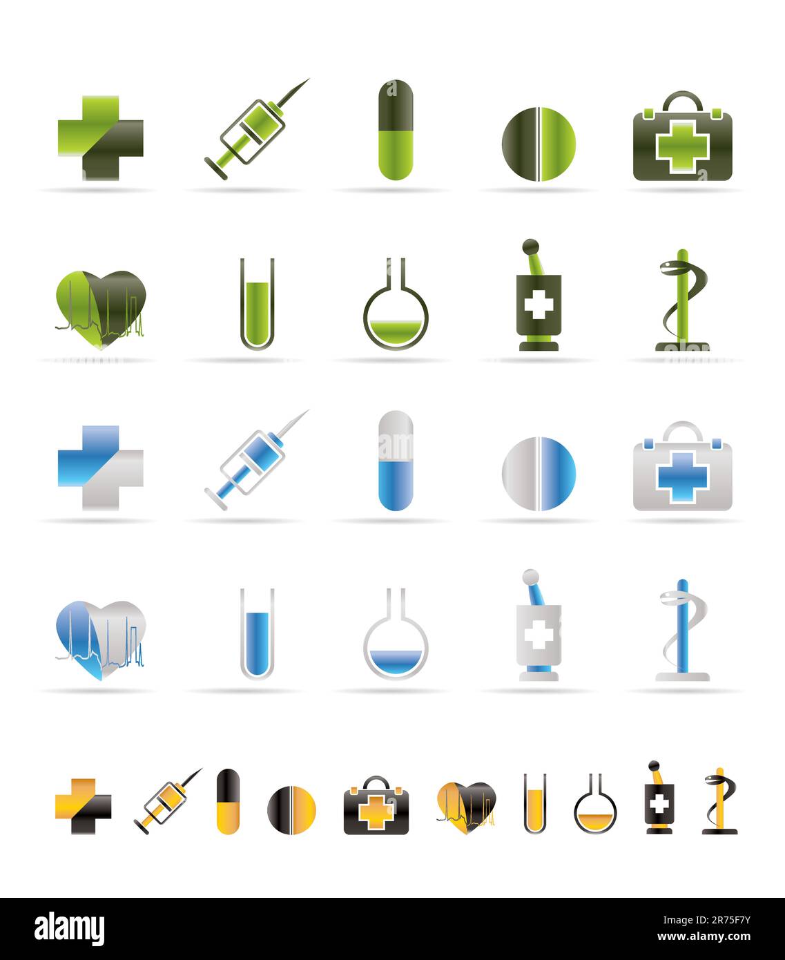 Medical Icon and signs - vector icon set Stock Vector Image & Art - Alamy