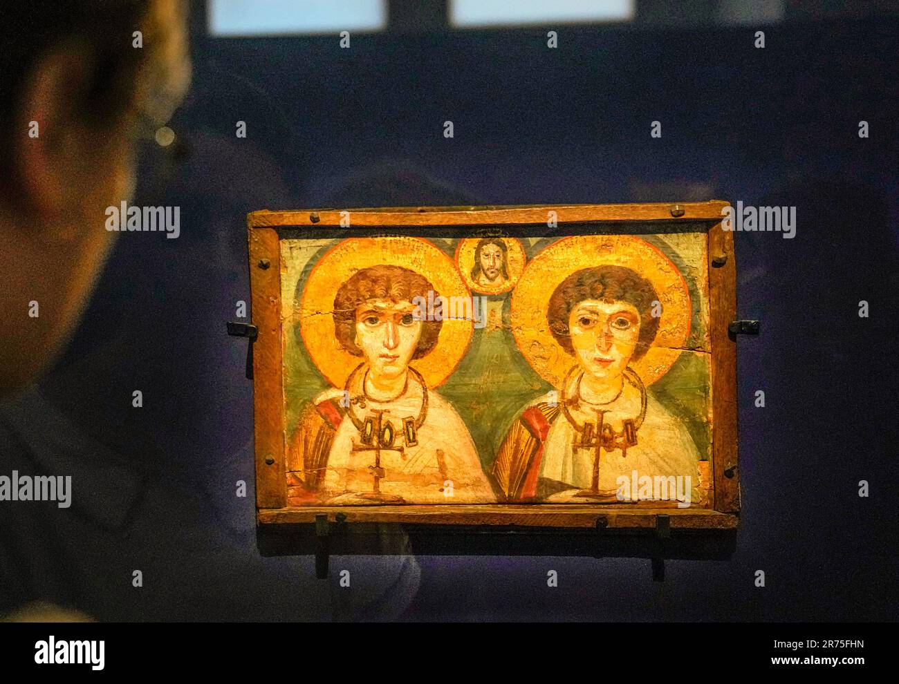 Icon "Saints Sergius and Bacchus", 6th-7th century, from the Saint ...
