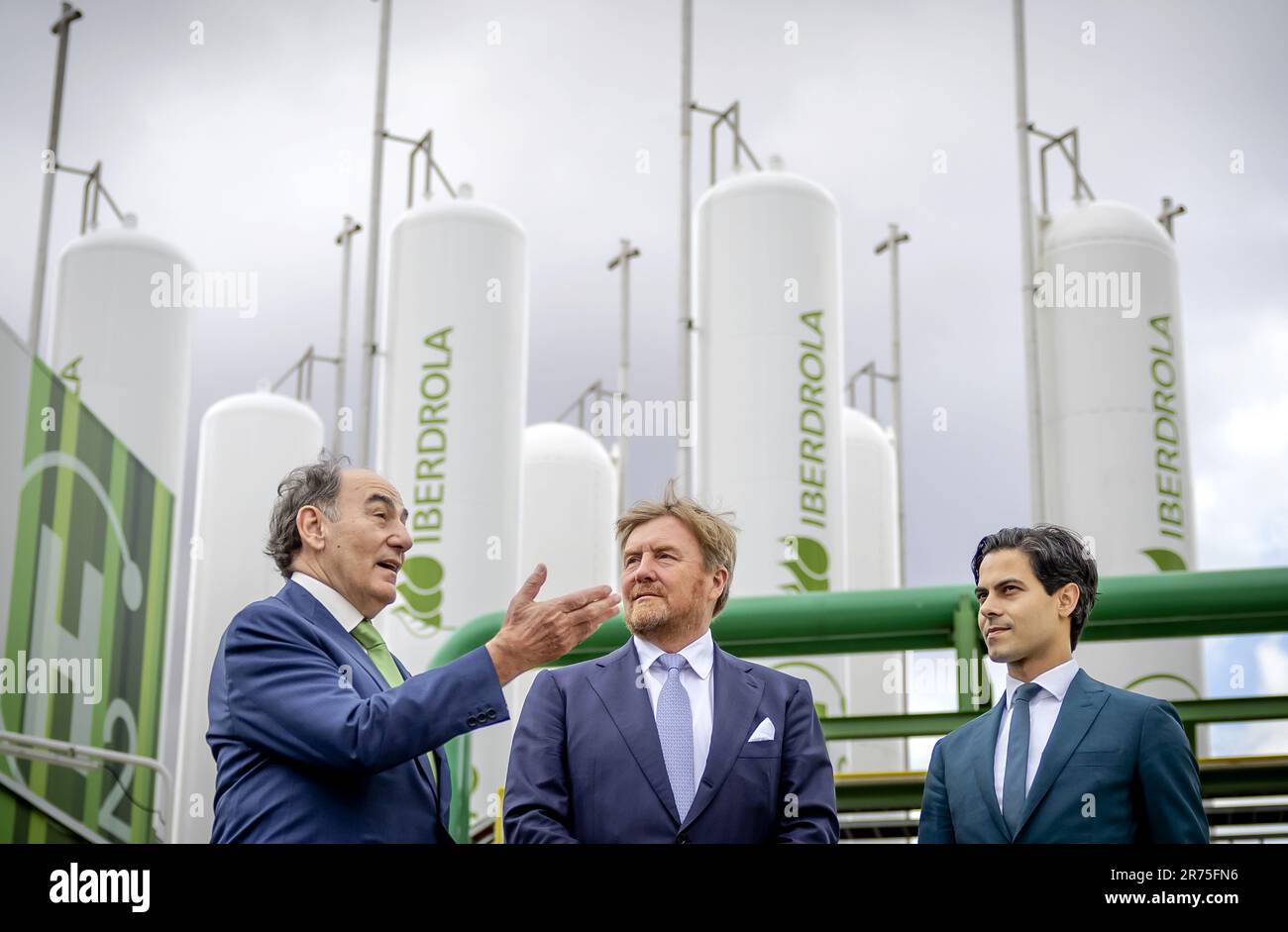Puertollano, Spain. 13th June, 2023. PUERTOLLANO - King Willem-Alexander at Iberdrola's Green ...