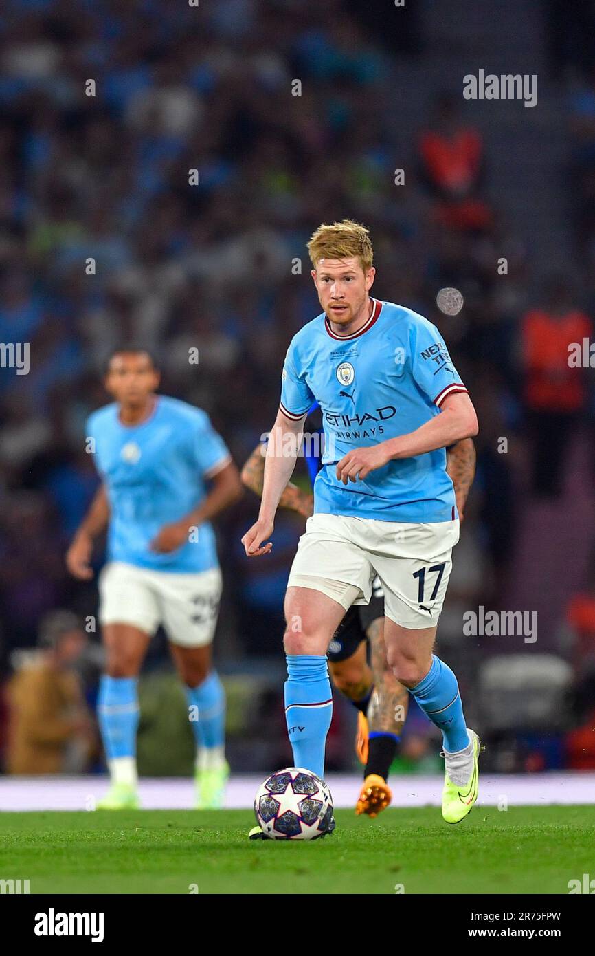 Istanbul, Turkey. 10th, June 2023. Kevin De Bruyne (17) of Manchester ...