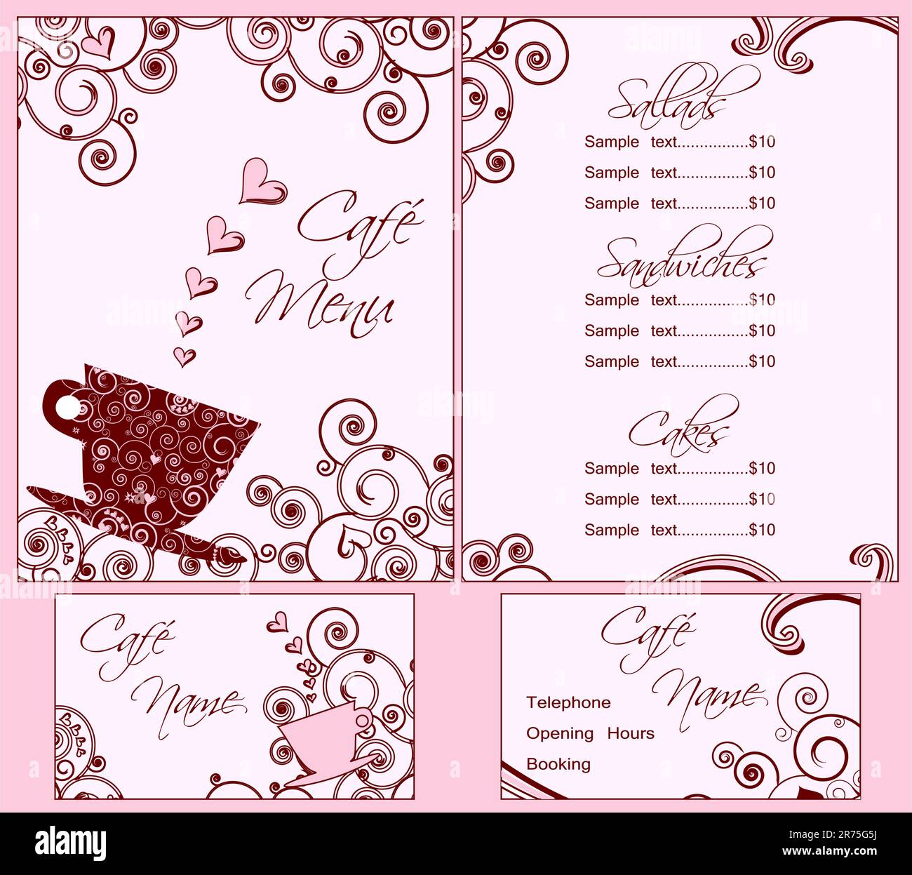 Back cafe Stock Vector Images - Alamy