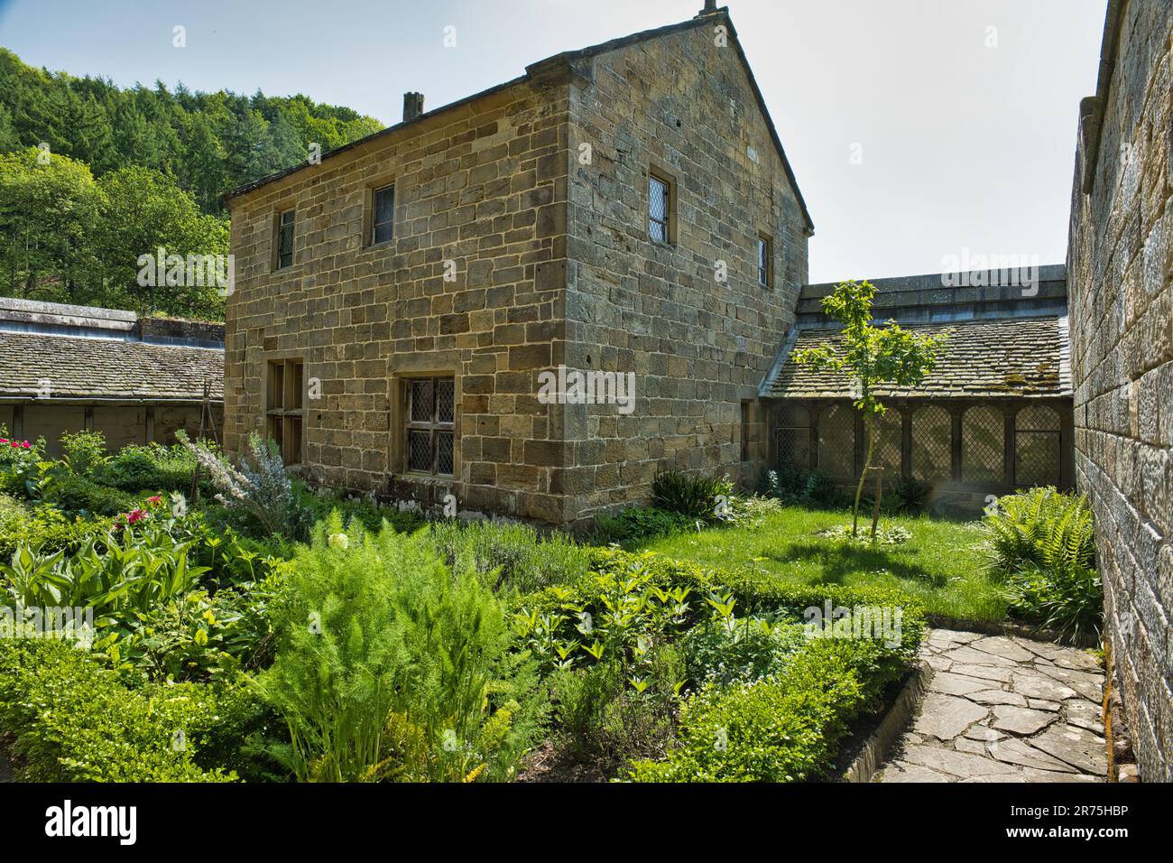 Mount Grace Priory - monk's cell Stock Photo - Alamy