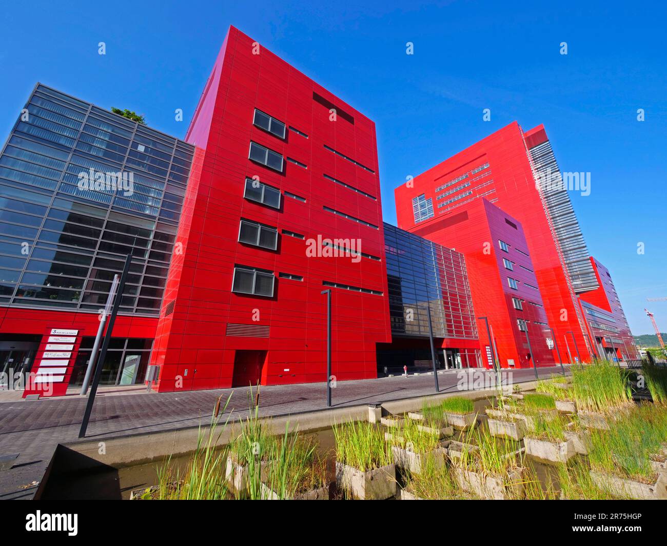 RBC office building in Belval district, Esch-sur-Alzette, European ...